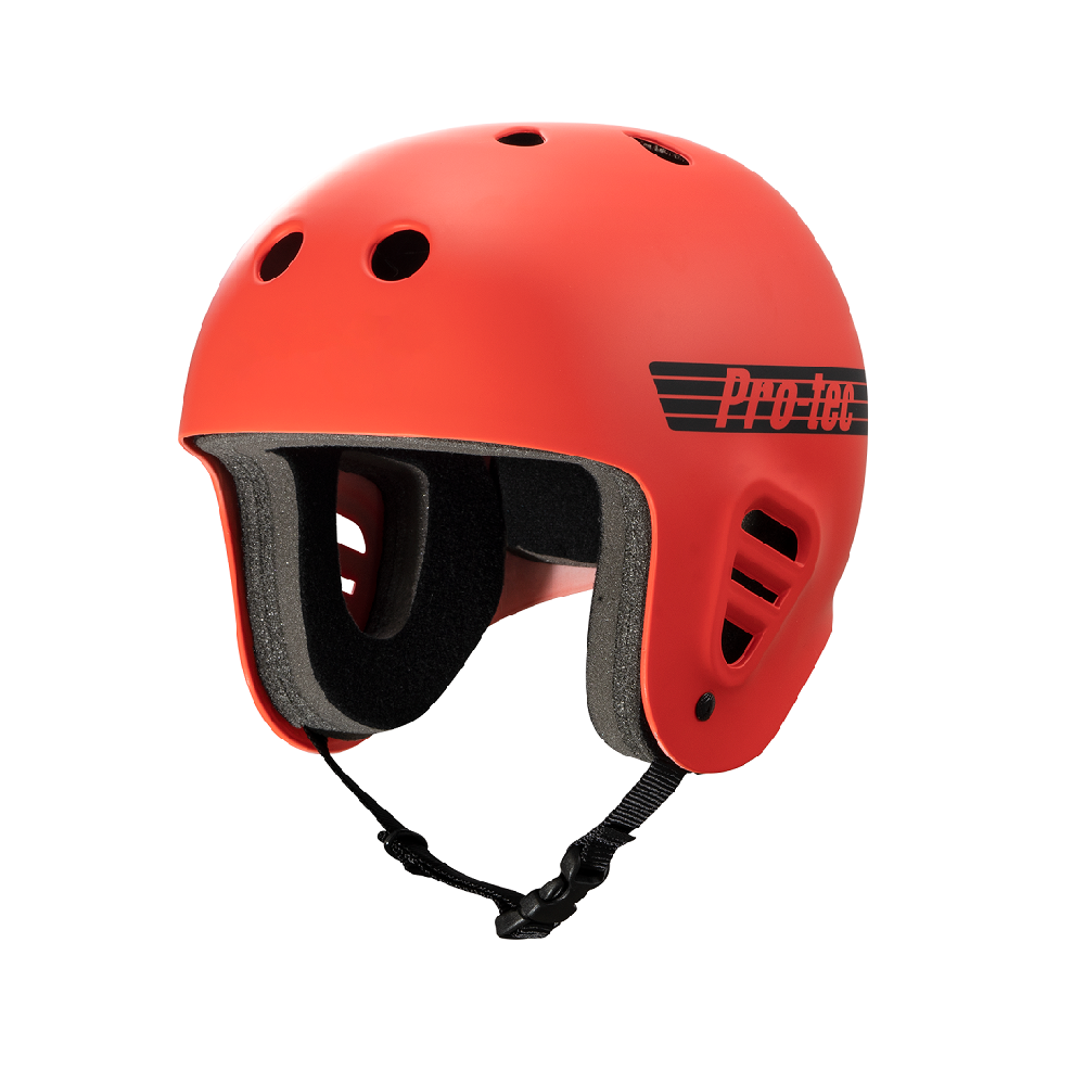 Protec Full Cut Helmet - Matte Bright Red – Go Sports Skate Shop