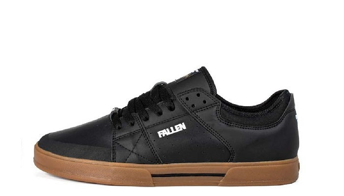 Fallen Trooper Shoe - Blk/Gum Leather – Go Sports Skate Shop